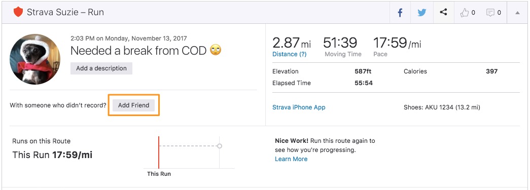 Inviting a Friend to your Activity – Strava Support