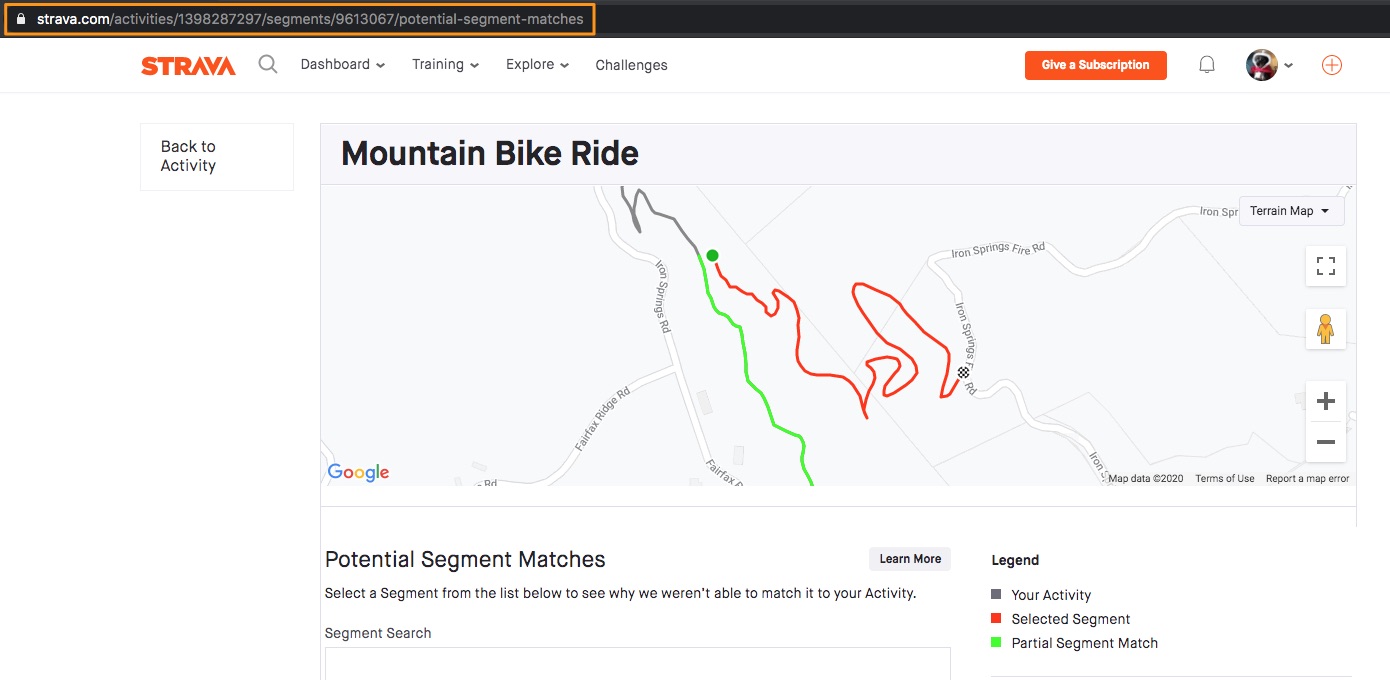 Segment Matching Issues – Strava Support